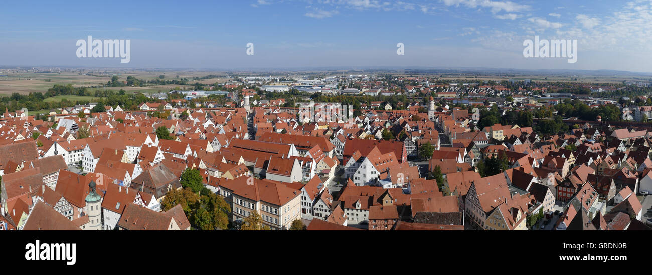 Noerdlingen Panorama, gesehen vom Bell Tower von Daniel Stockfotografie ...