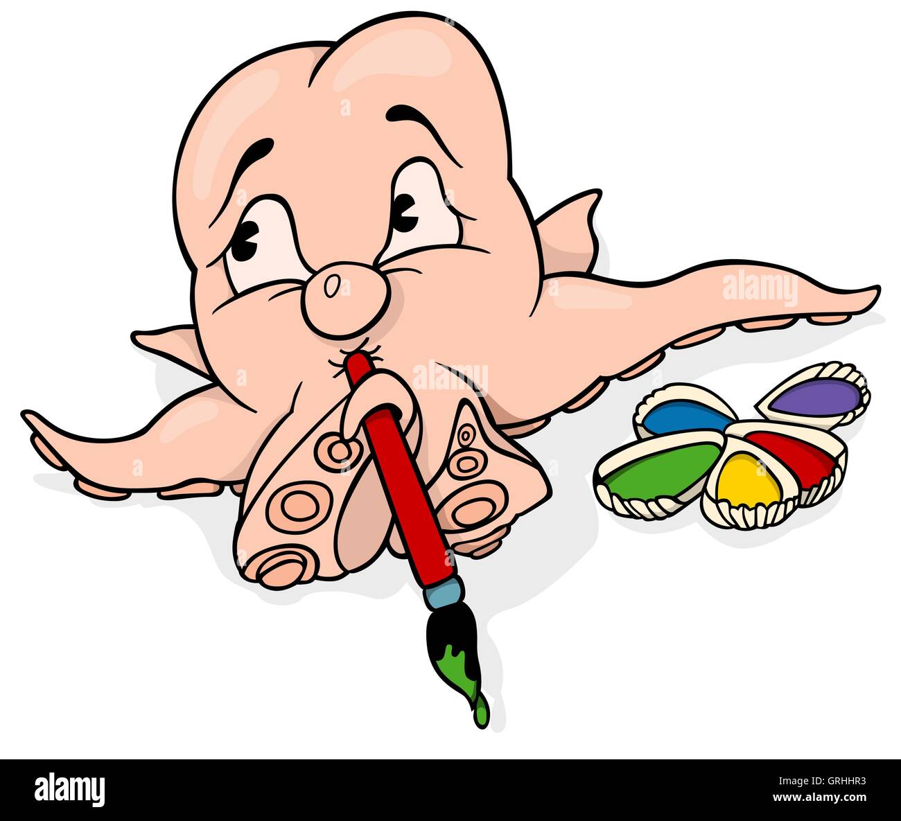 Comic krake blau -Fotos und -Bildmaterial in hoher Auflösung – Alamy