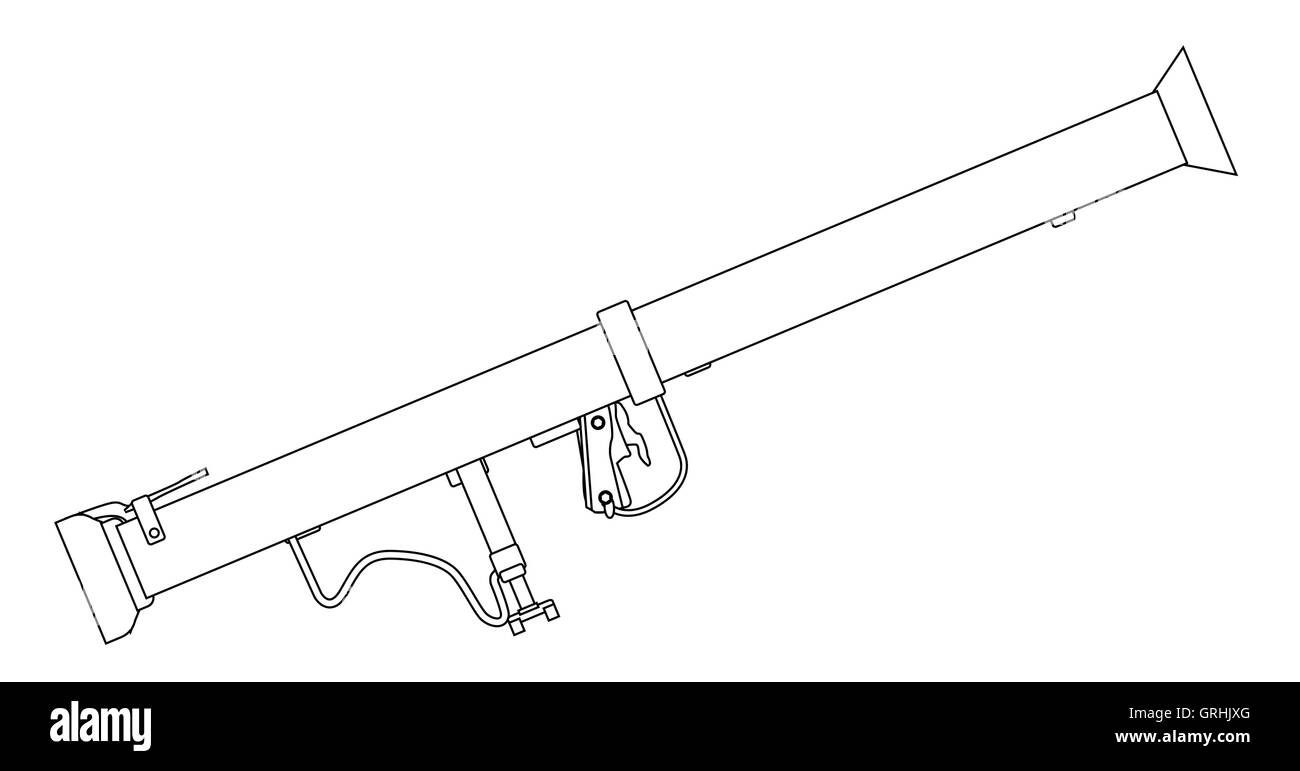 Panzerfaust Panzerabwehr Waffe Stock-Vektorgrafik - Alamy