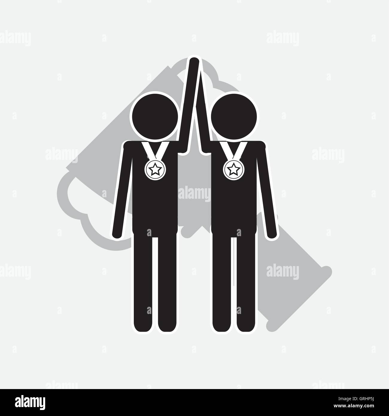 Jubel Piktogramm Stock-Vektorgrafiken kaufen - Alamy