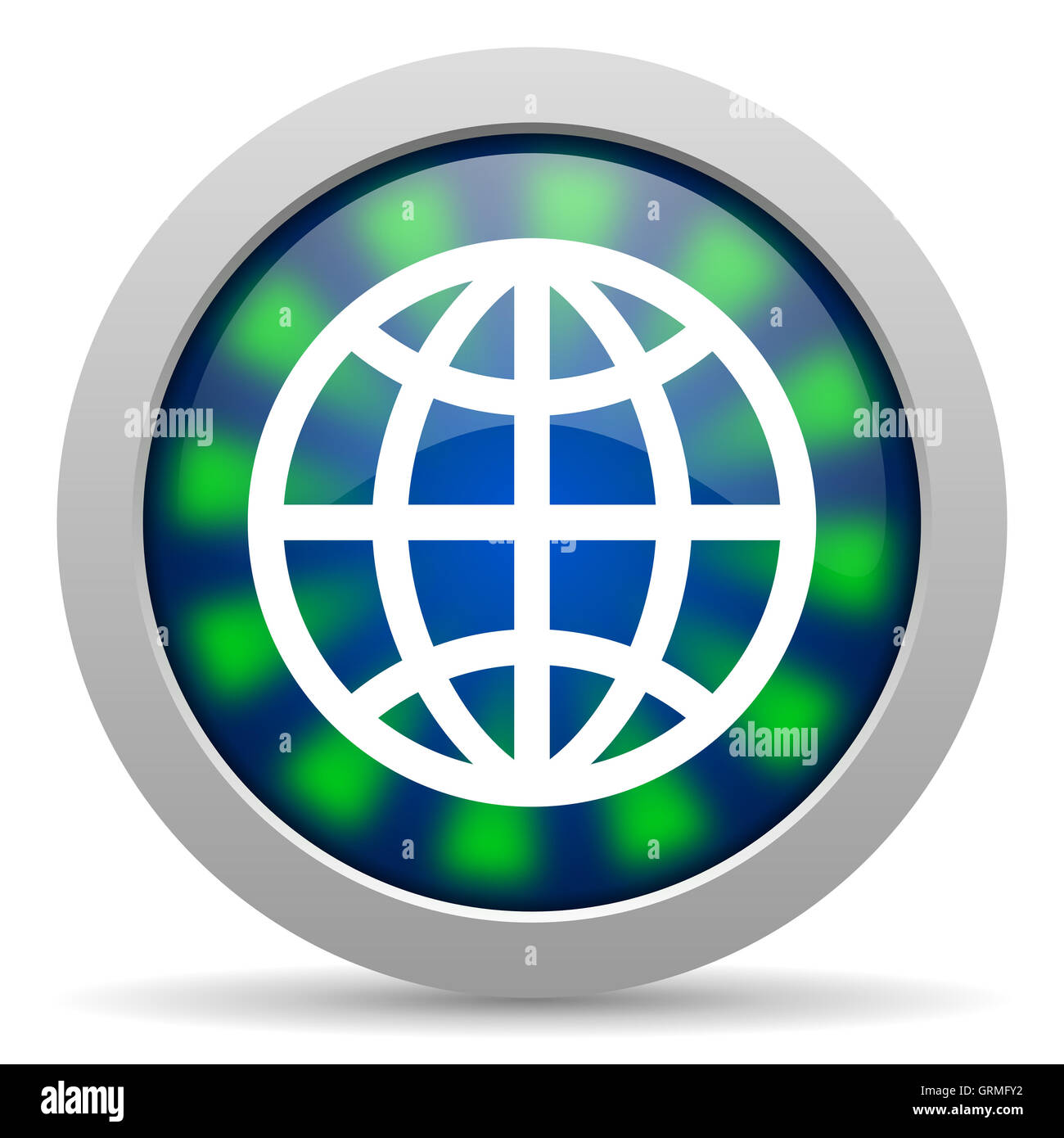Earth icon Ausgeschnittene Stockfotos und -bilder - Alamy