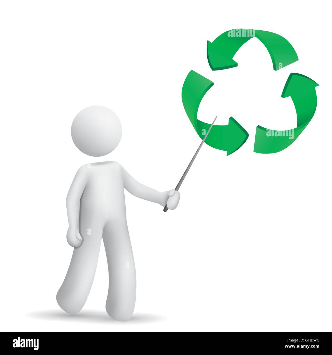 Recycling symbol isoliert weiß -Fotos und -Bildmaterial in hoher ...