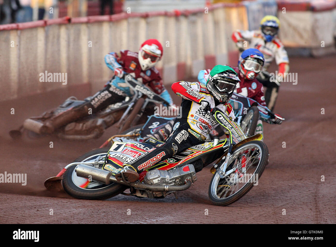 Heat 1: Leigh Adams (grün), Joonas Kylmakorpi (blau), Lee Richardson ...