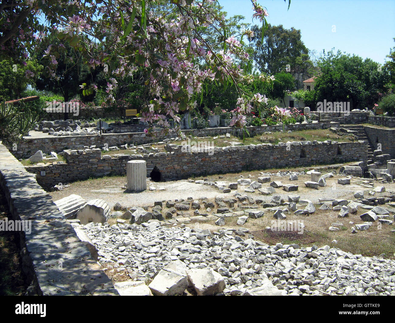 Das Mausoleum von Halikarnassos oder Grab des Mausolos, Bodrum, Türkei ...