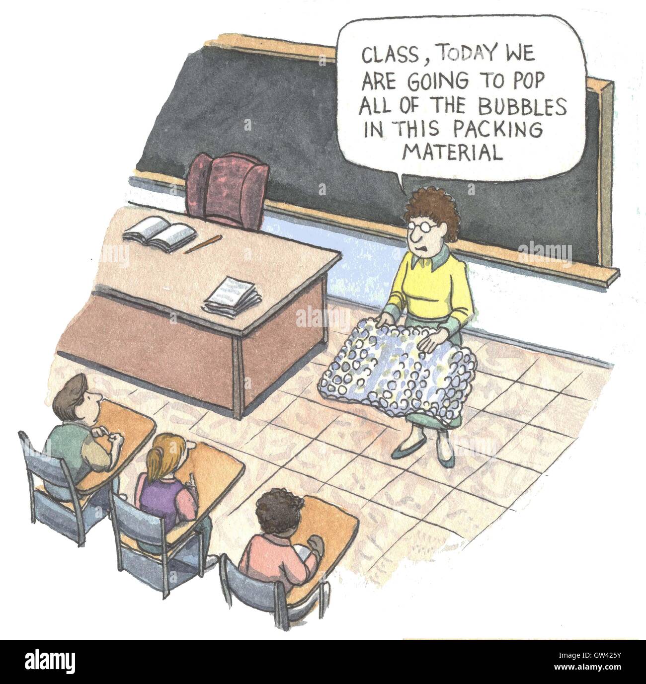 Cartoon Mit Schlechtem Verhalten Im Klassenzimmer