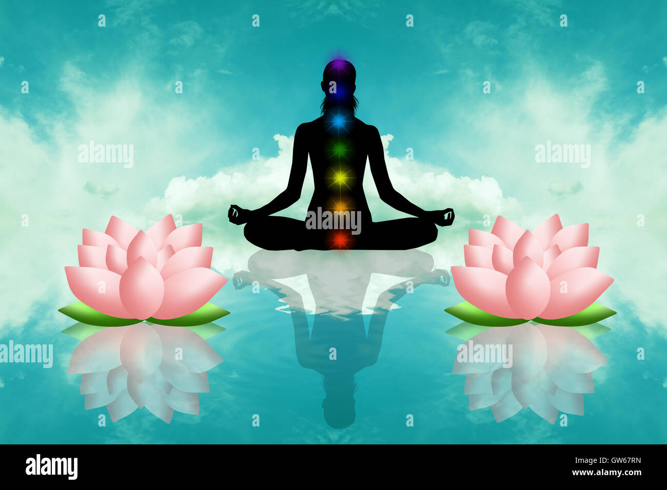 Kronenchakra Symbol Stockfotos und -bilder Kaufen - Alamy