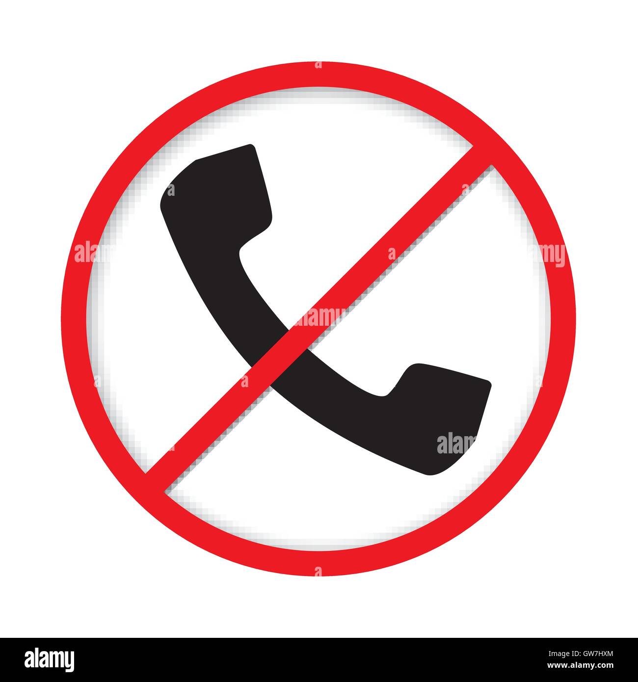 Nein, Zelle, Telefon, Zeichen, Symbol, weiß, Anruf, Mobile ...