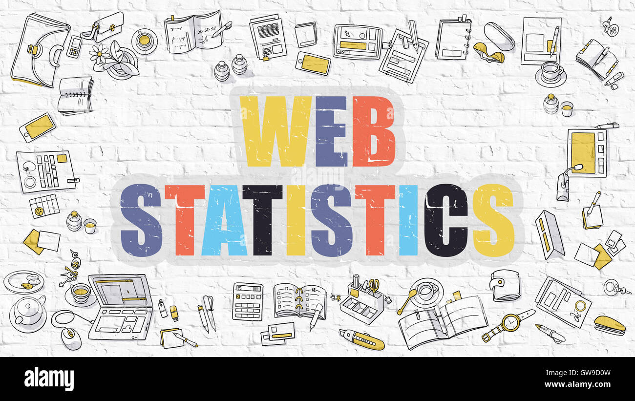 Web statistics concept doodle design -Fotos und -Bildmaterial in hoher ...