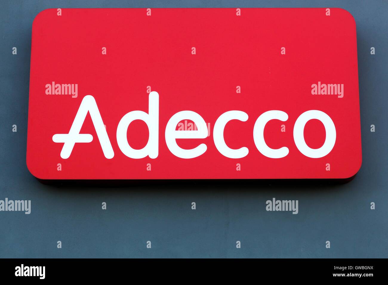 Adecco logo -Fotos und -Bildmaterial in hoher Auflösung – Alamy