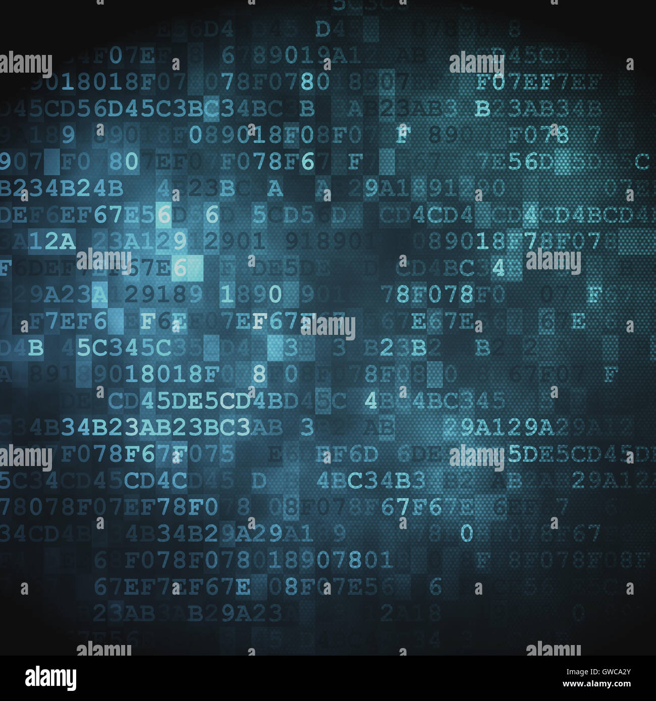 Technology concept hex code digital background -Fotos und -Bildmaterial in hoher Auflösung – Alamy