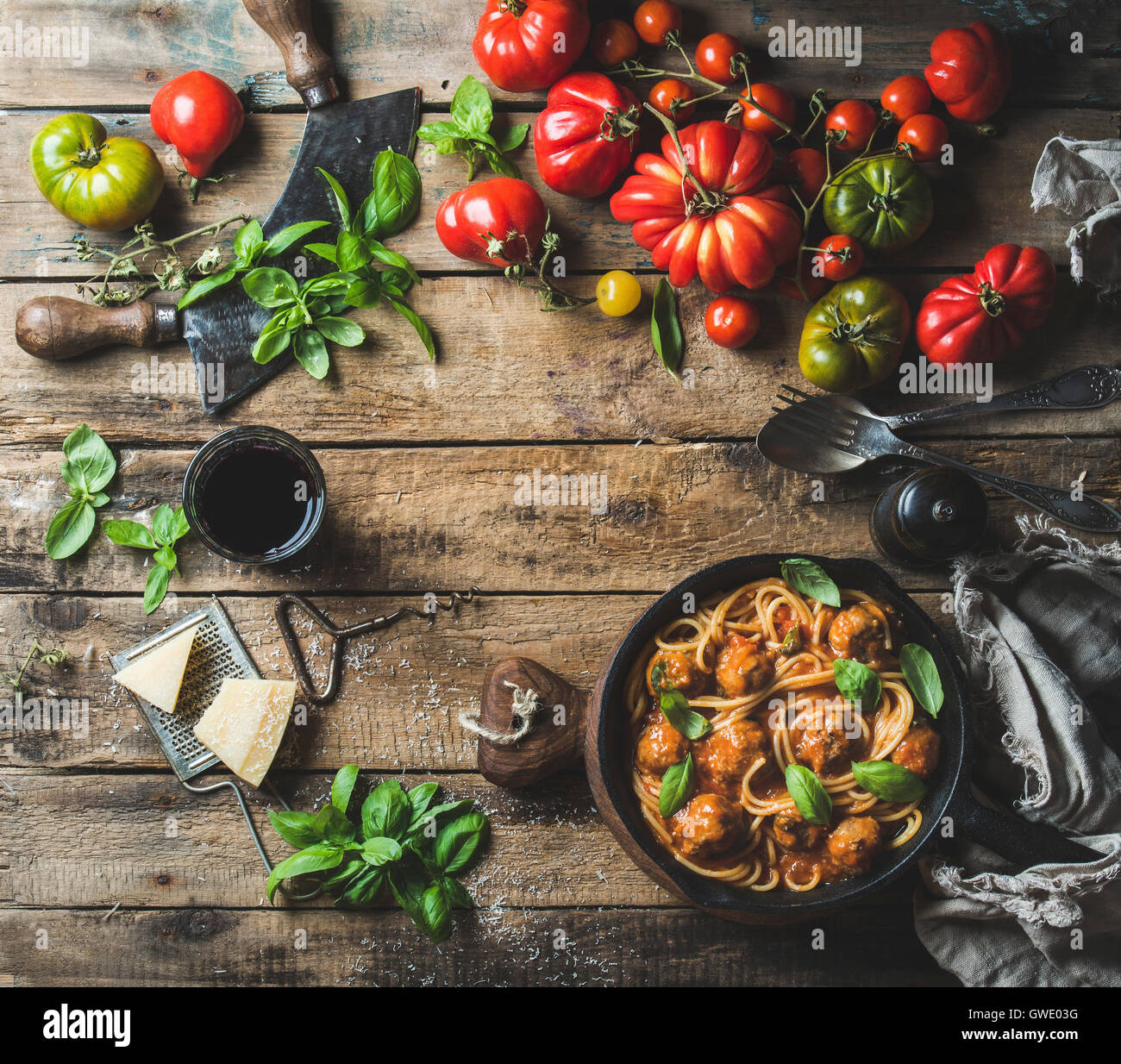 Italienische Pasta Spaghetti Pasta Stockfotos und -bilder Kaufen - Alamy