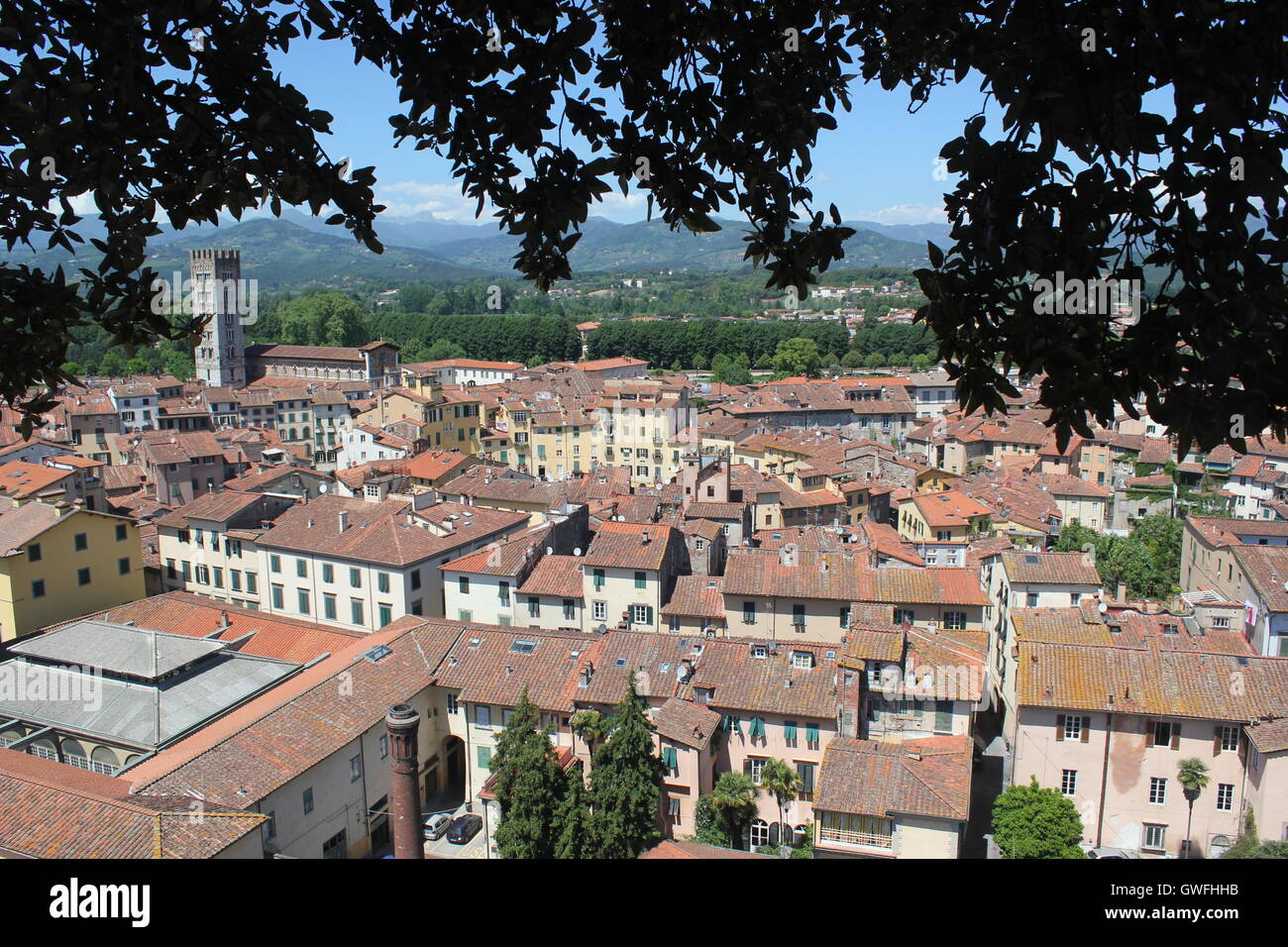 Lucca View From Above Stockfotos & Lucca View From Above Bilder - Alamy