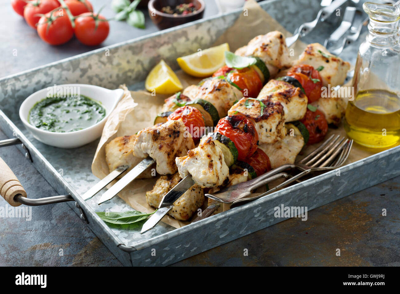 Hahnchen Am Grillspiess