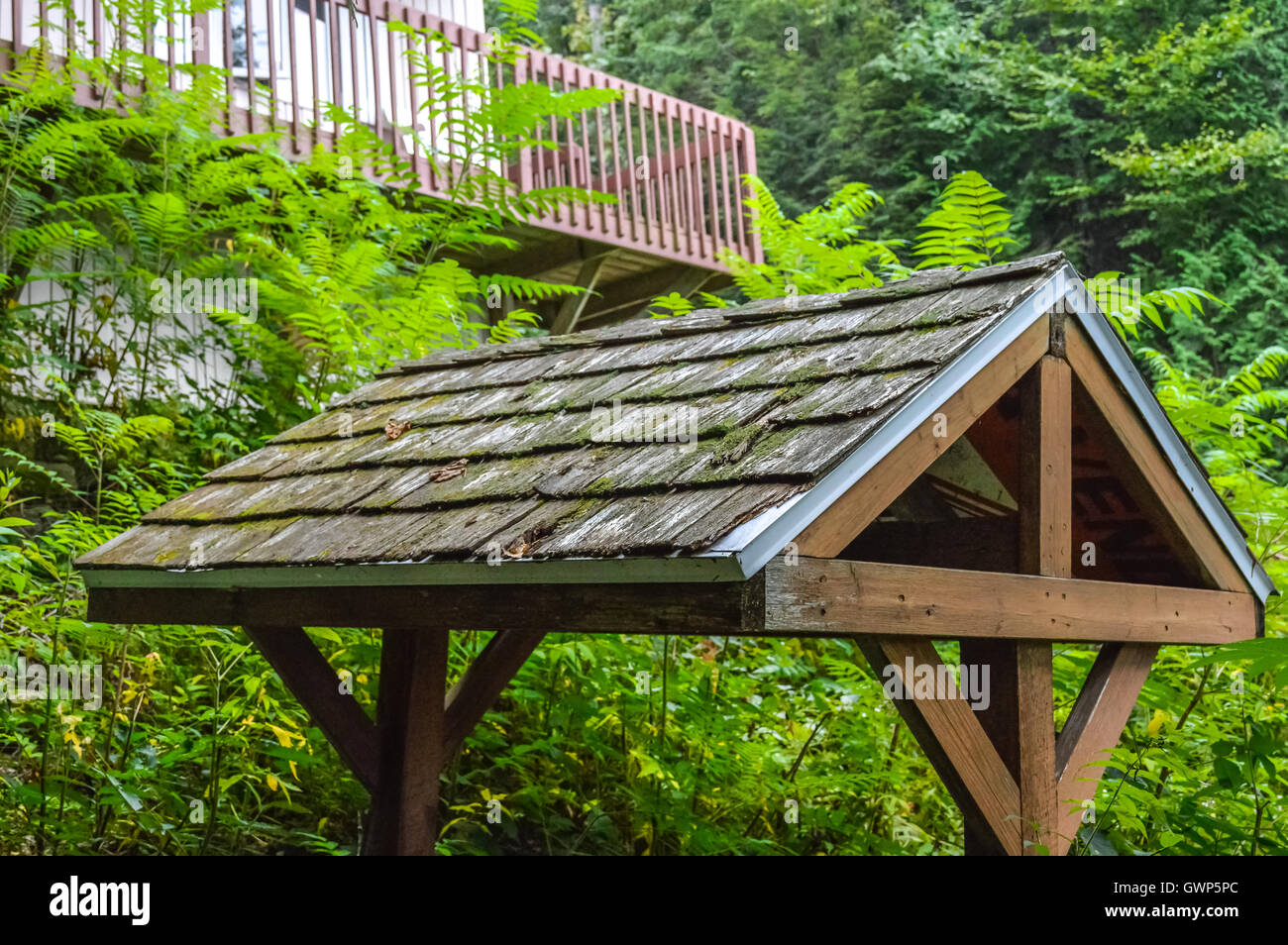 Alter Brunnen mit Wasser in der Hütte, Kanada Stockfotografie - Alamy