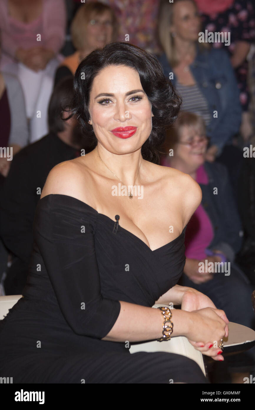 Deutschen ZDF TV Talkshow Markus Lanz bei Fernsehmacher-Studio mit ...