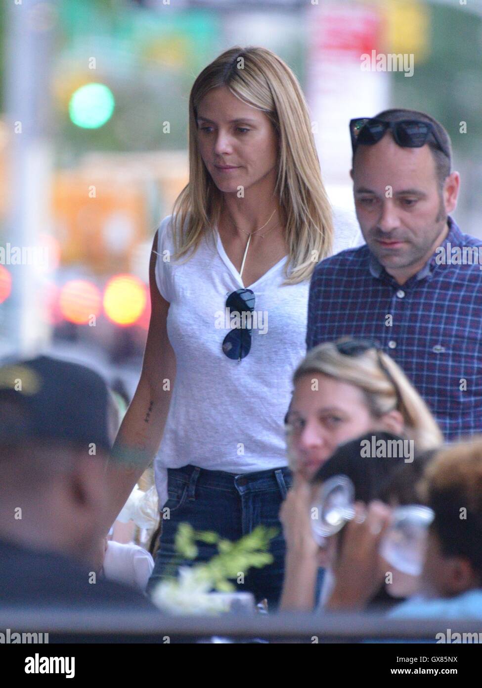 Heidi Klum geht zum Abendessen im Restaurant von Mr. Chow mit ihren ...