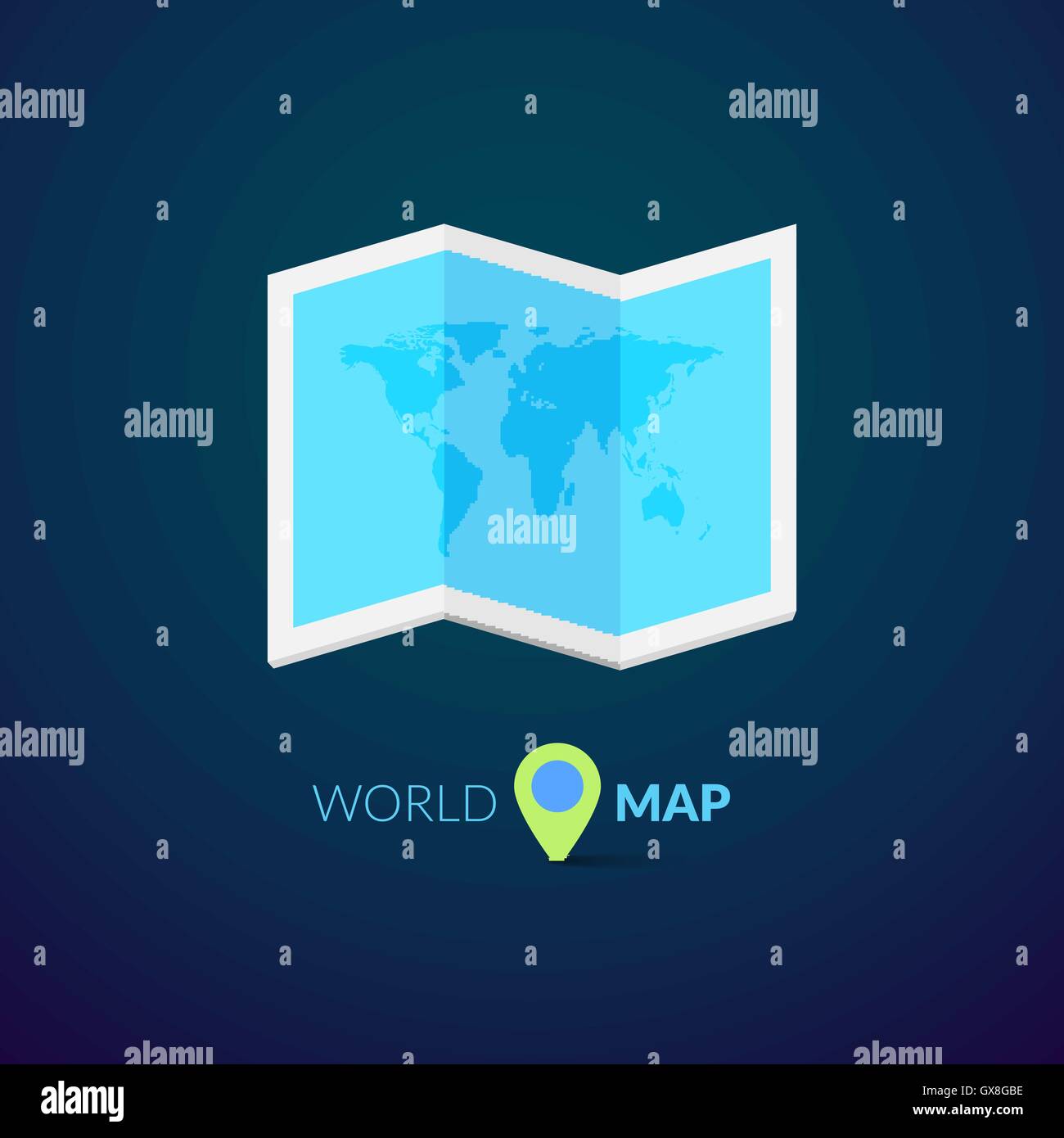 World map logo -Fotos und -Bildmaterial in hoher Auflösung – Alamy