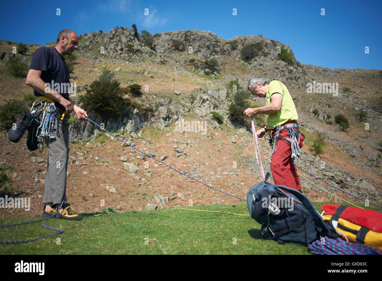 Seil von kletterern -Fotos und -Bildmaterial in hoher Auflösung – Alamy