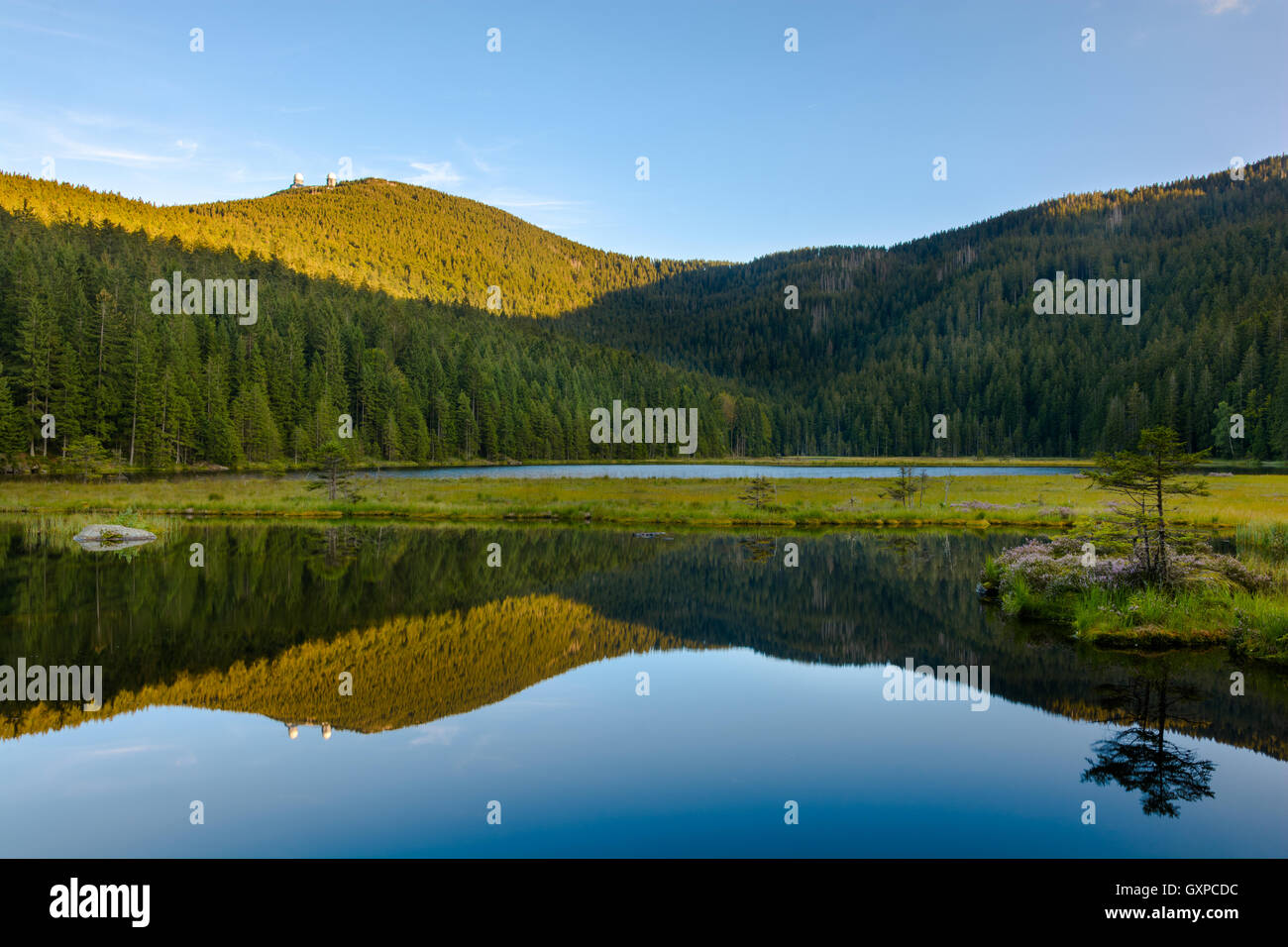 Moraine Lake Kleiner Arbersee mit grober Arber Berg - Bayern ...