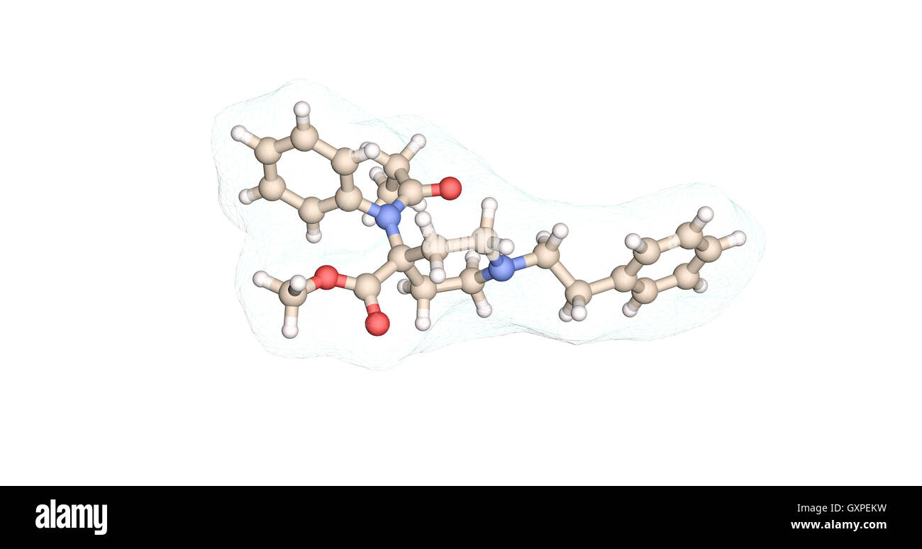 Carfentanil Carfentanyl, Wildnil, Fentanyl-Molekül Stockfotografie - Alamy