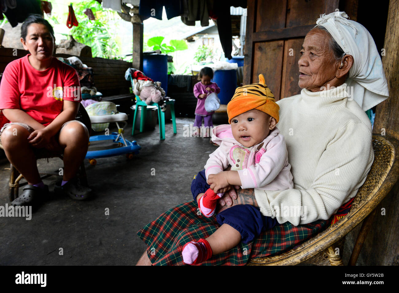Philippinen, Cordillera Highlands, Bontoc, Samoki Dorf, Igorot Menschen ...