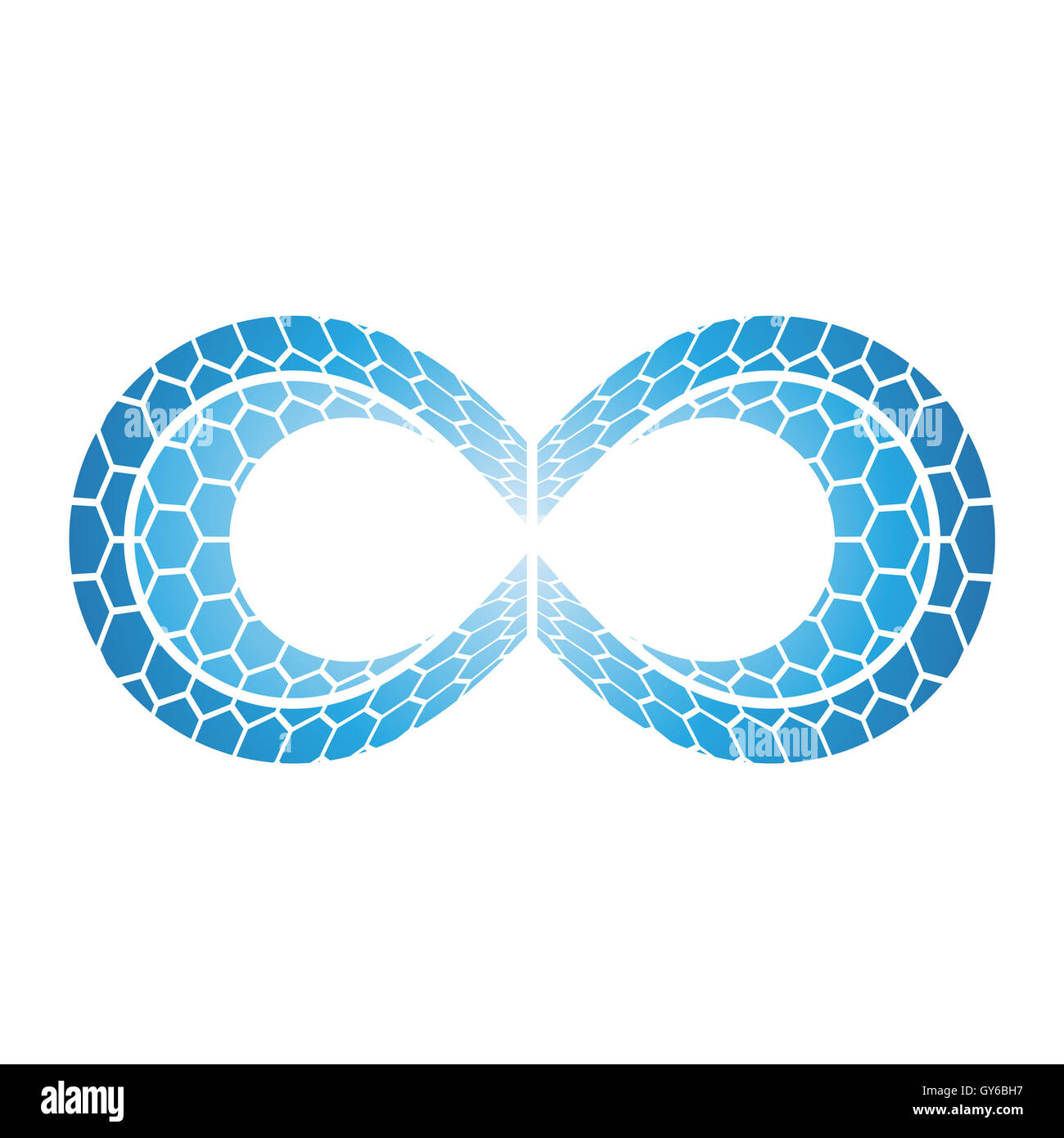 Illustration der Unendlichkeit Symbol Design isoliert auf weißem ...