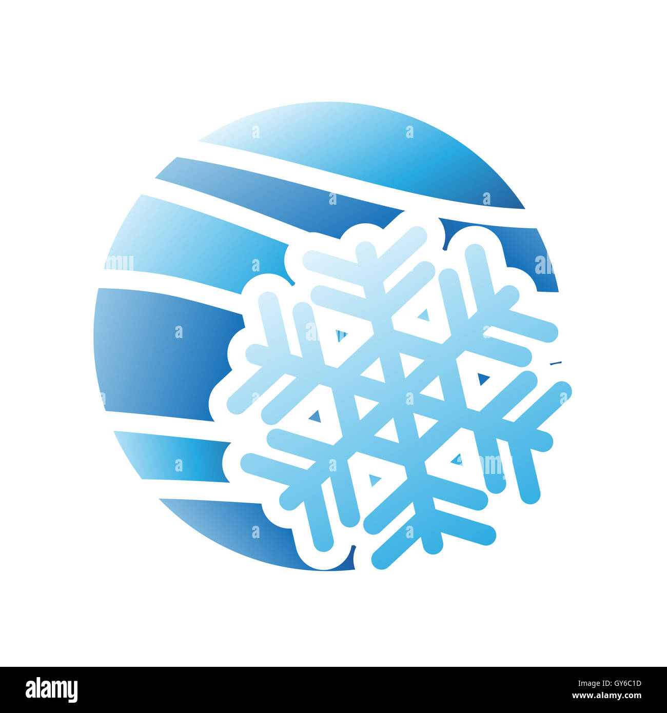 Illustration der Winter Saison Symbol isoliert auf weißem Hintergrund ...