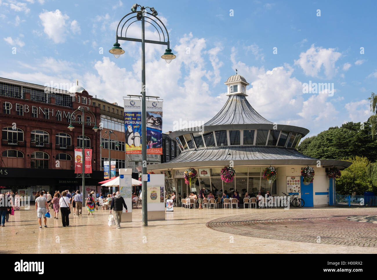 Bournemouth Stadtzentrum Zentrumsplatz Stockfotos und -bilder Kaufen ...