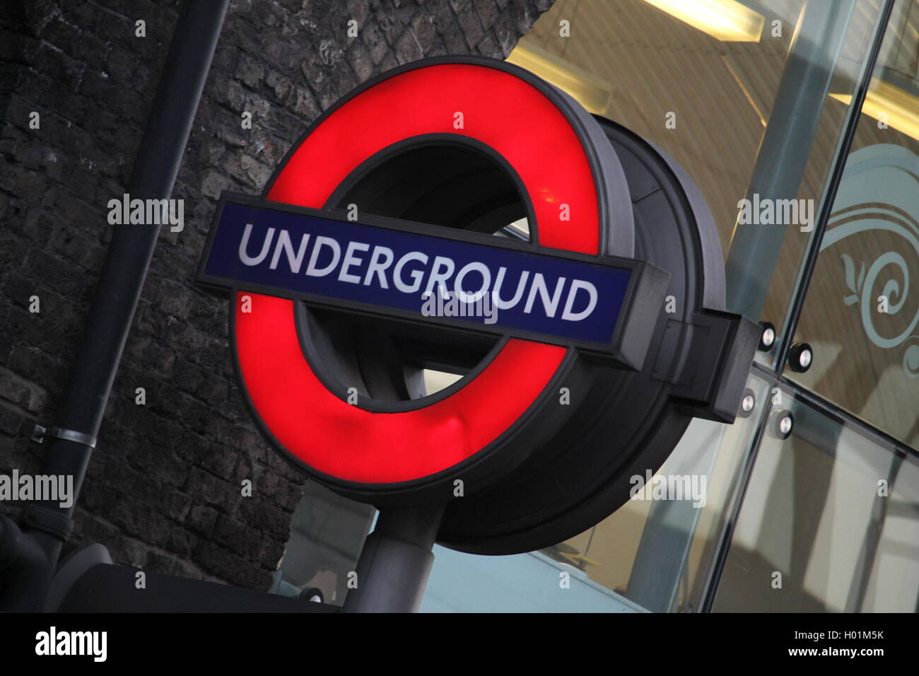 Londoner U-Bahn Zeichen, Tourist, London, Hauptstadt, Transport, Rohr ...