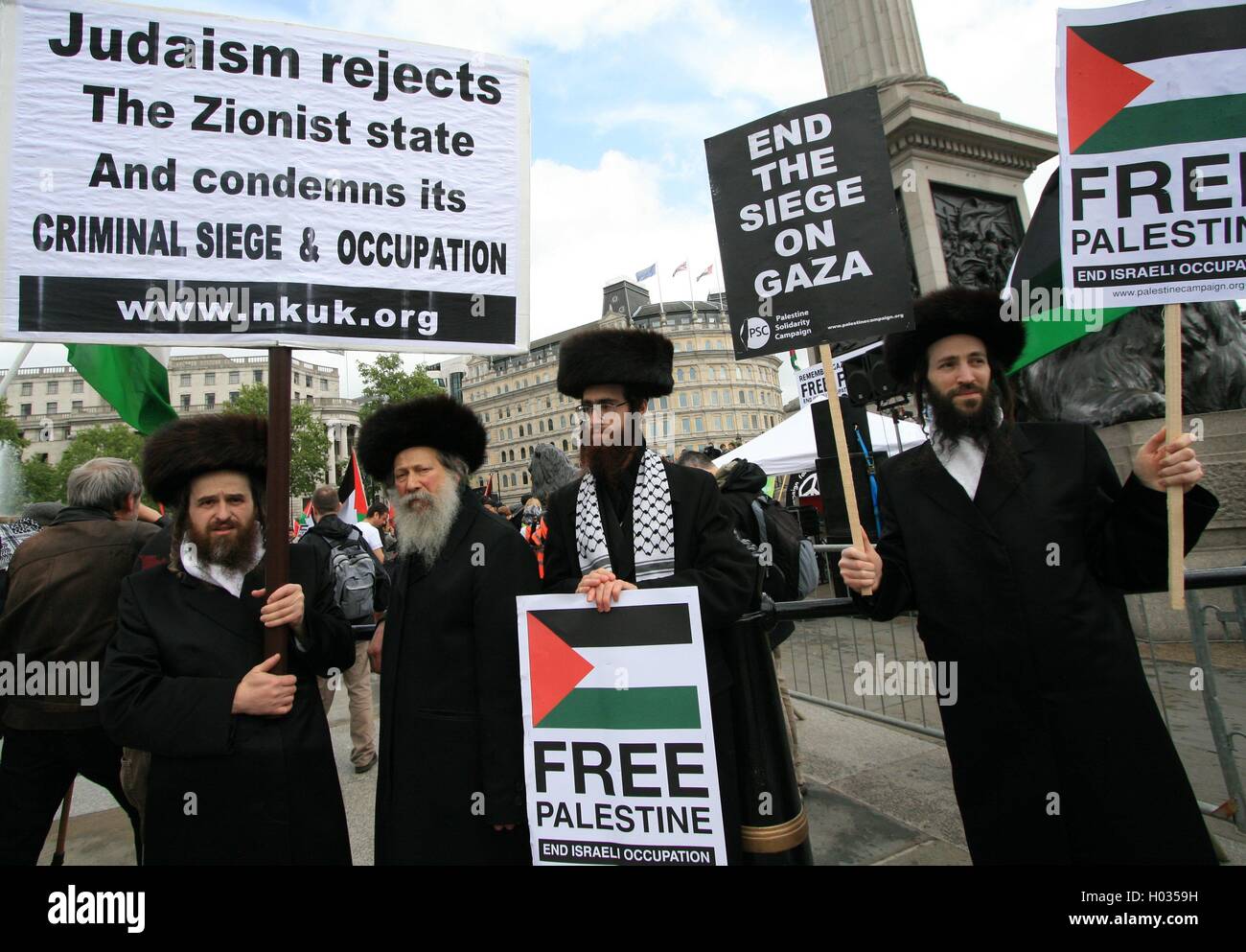 Orthodoxe Juden unterstützen Palästinenser bei Demonstration ...