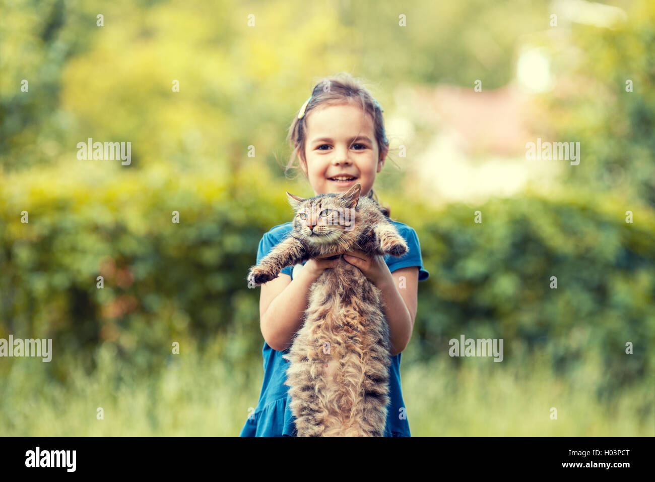 Kleines mädchen mit katze -Fotos und -Bildmaterial in hoher Auflösung ...