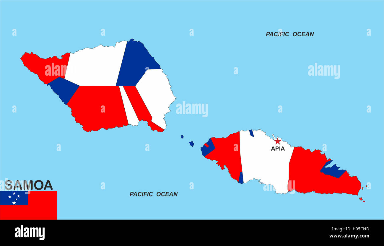 Samoa karte -Fotos und -Bildmaterial in hoher Auflösung – Alamy