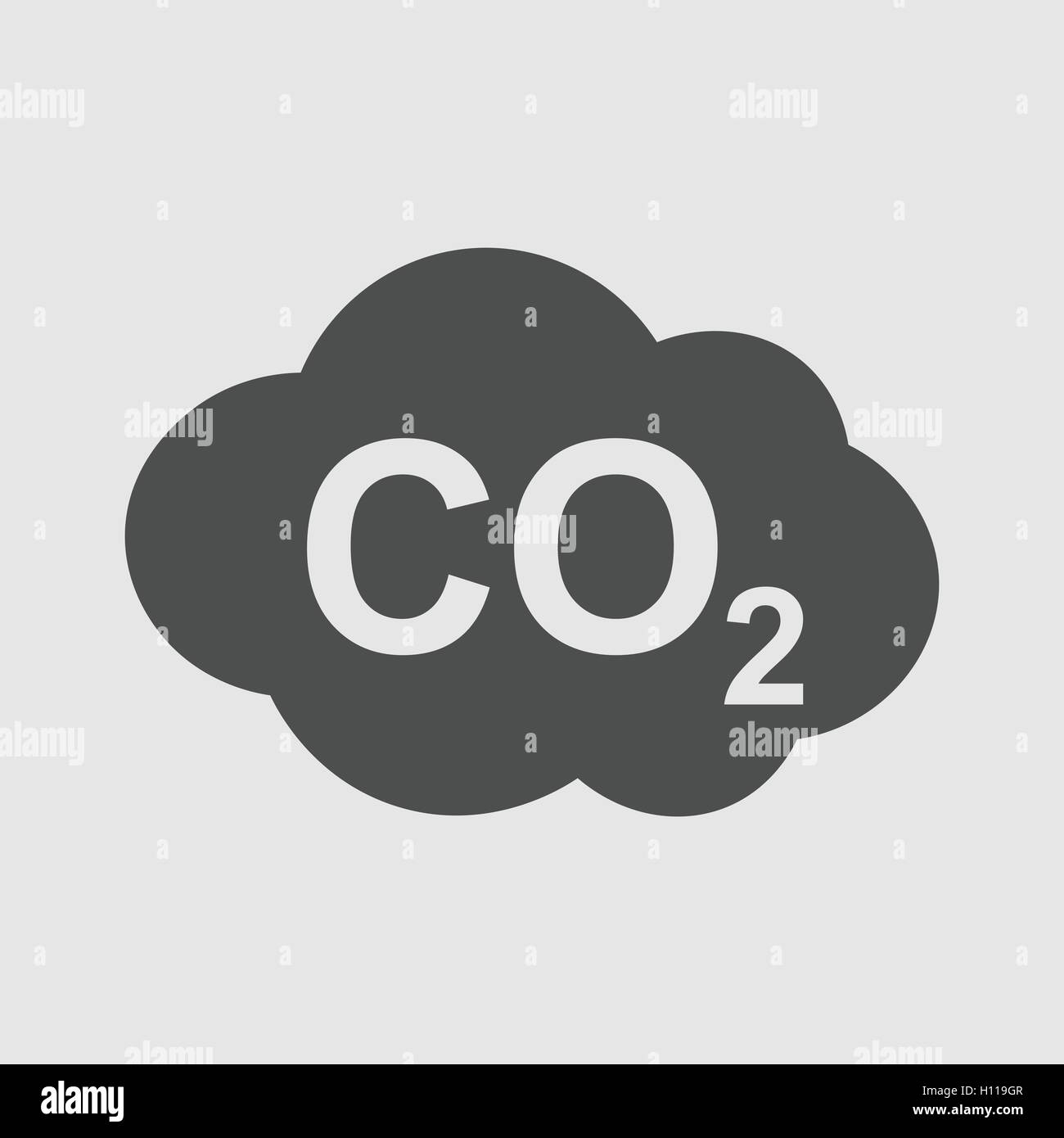 Co2-Symbol, Kohlendioxid Formelzeichen, Vector Illustration, Co2 ...