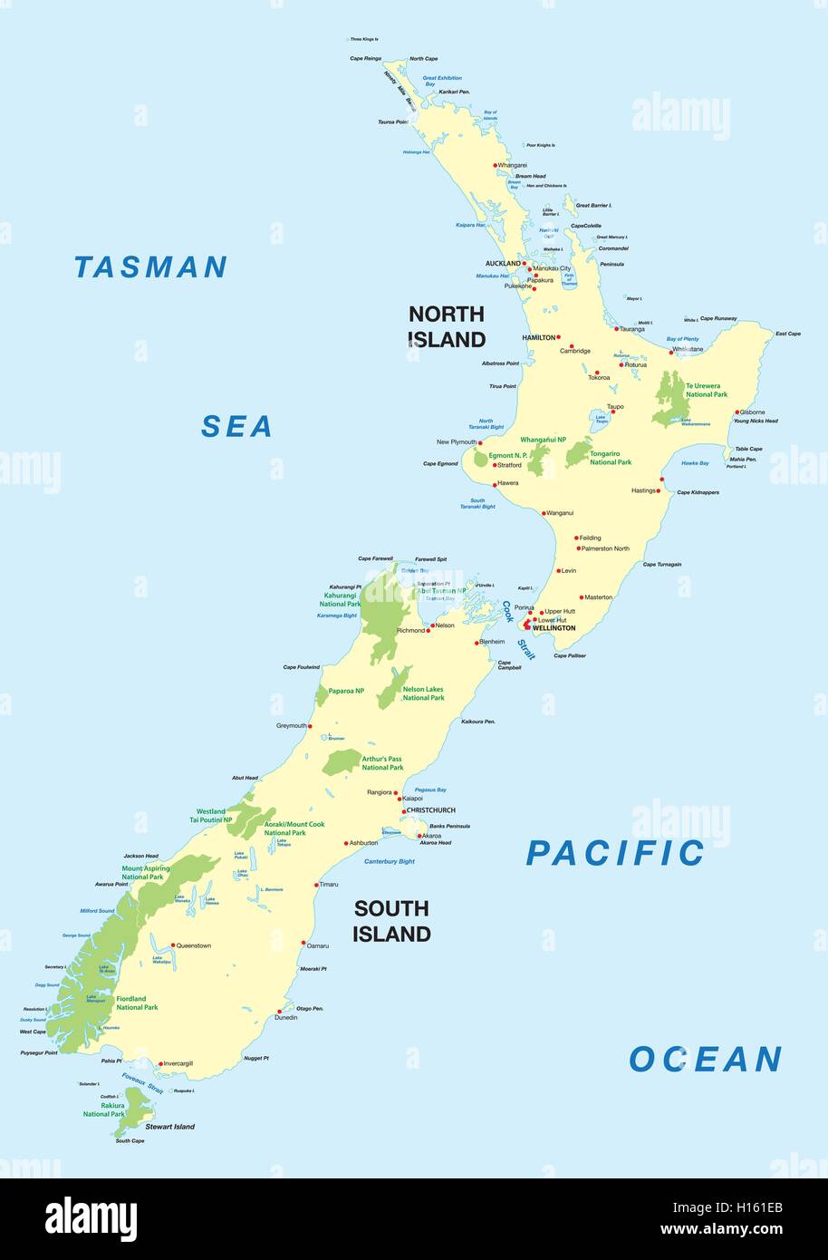 Neuseeland karte -Fotos und -Bildmaterial in hoher Auflösung – Alamy