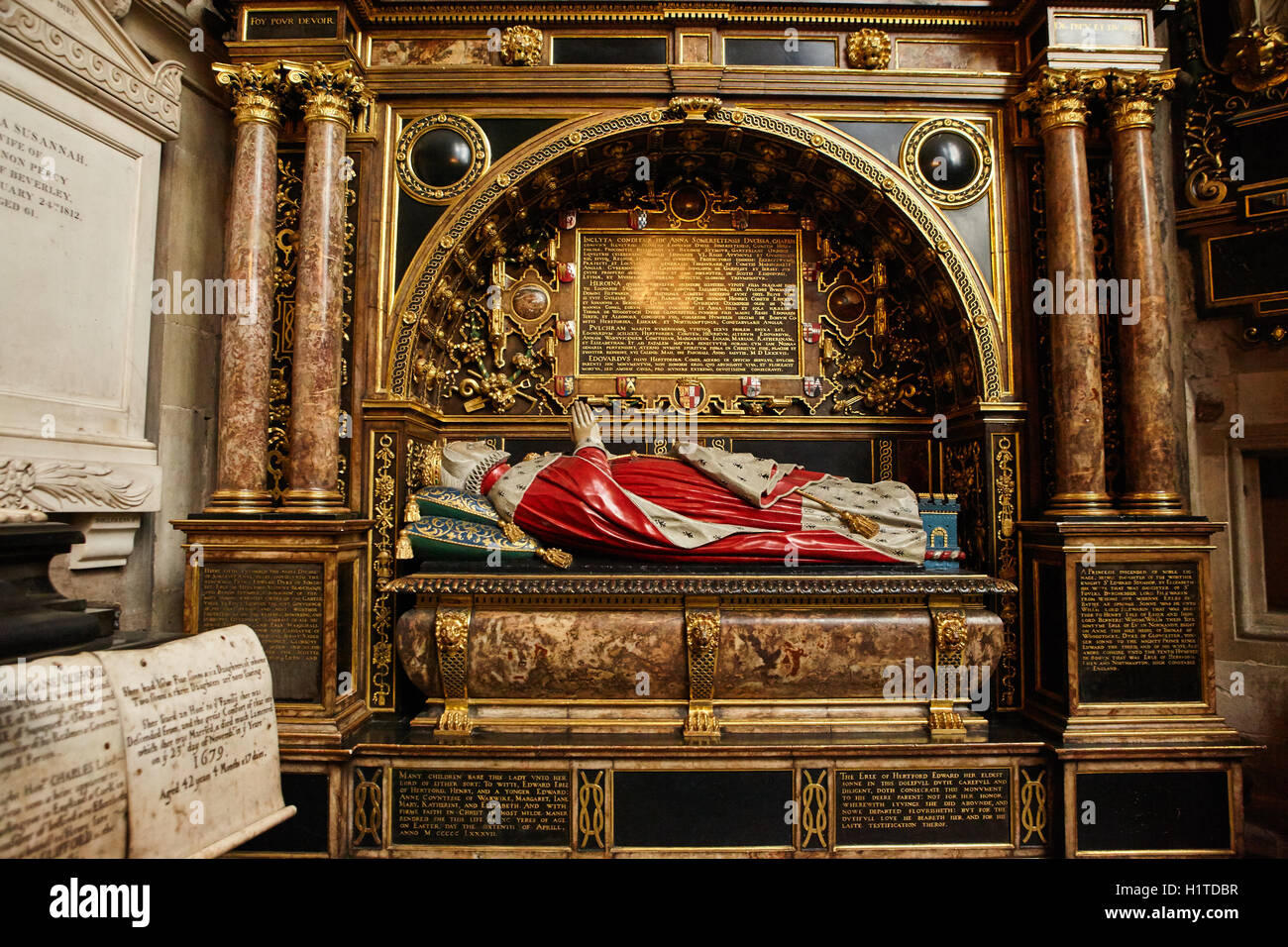 England, London, Westminster, Westminster Abbey, Innenansicht Stockfotografie - Alamy