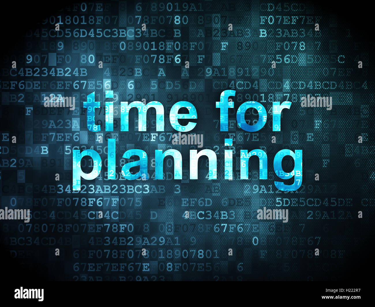 Timeline-Konzept: Zeit für die Planung auf digitale Hintergrund ...