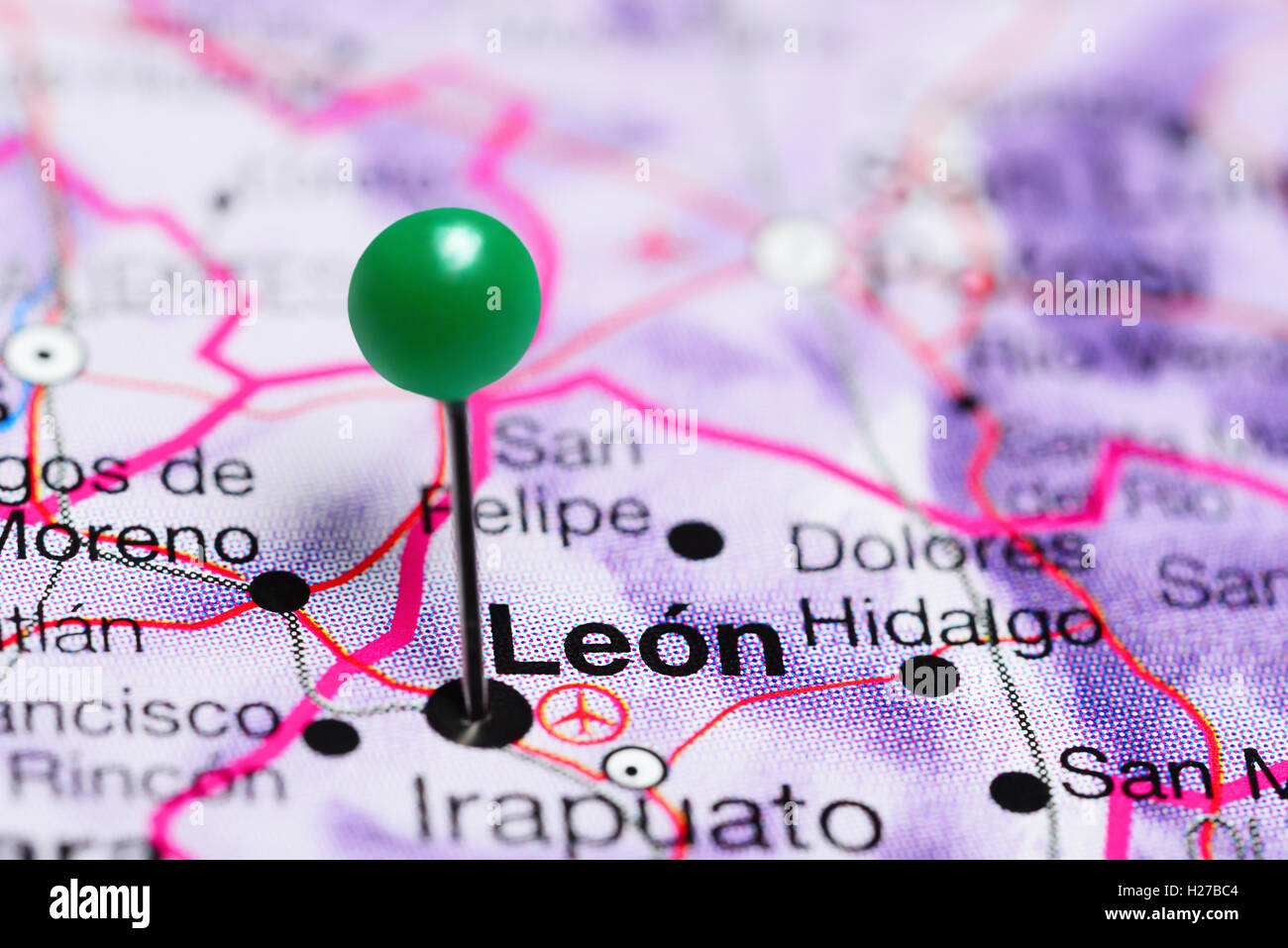 Karte von leon guanajuato -Fotos und -Bildmaterial in hoher Auflösung ...