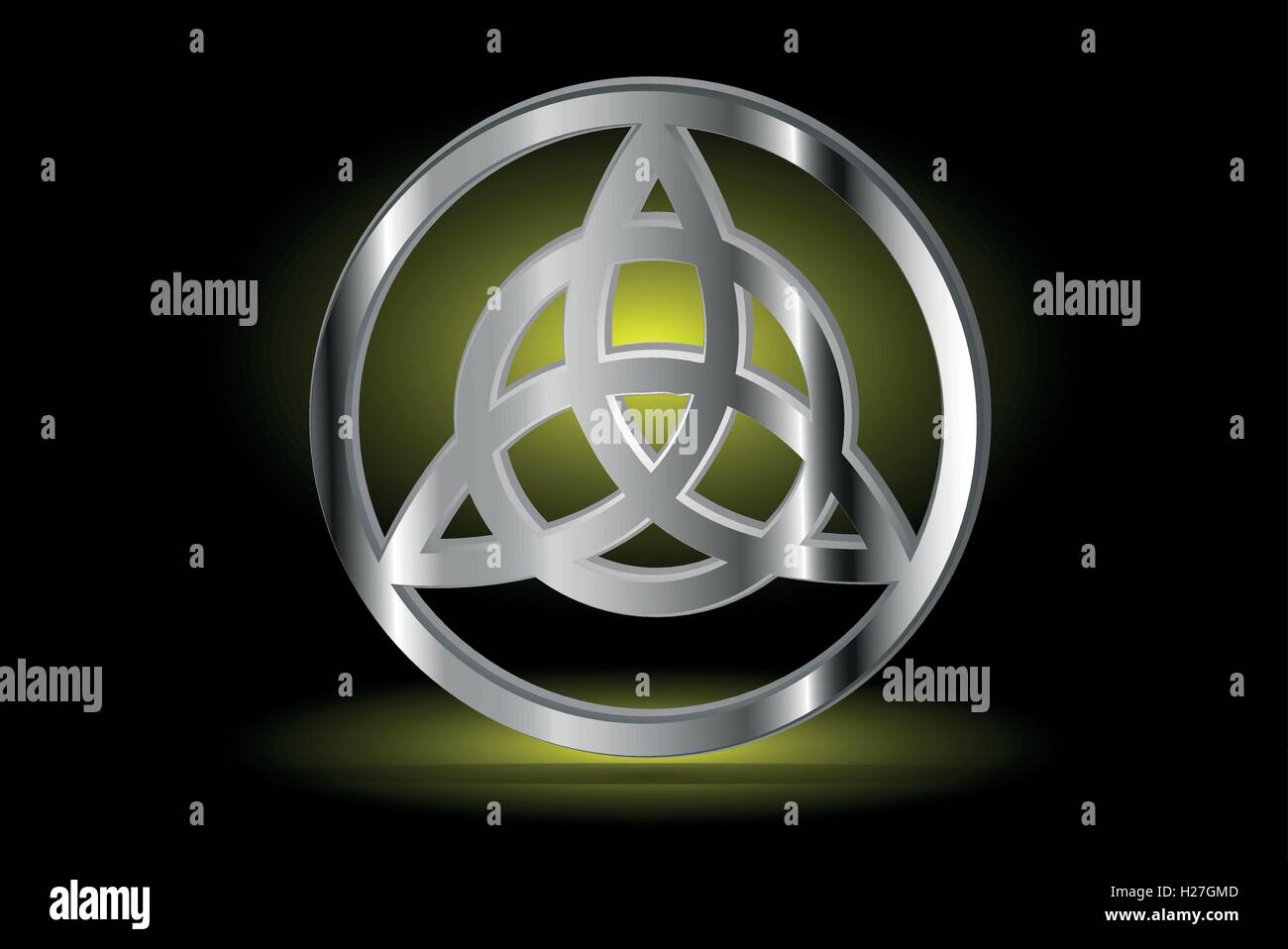 Triquetra Symbol, Vektor-Illustration, Symbol der Stärke, Ehre und ...