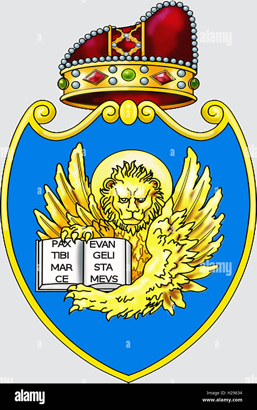 Wappen von Venedig in Italien Stockfotografie - Alamy