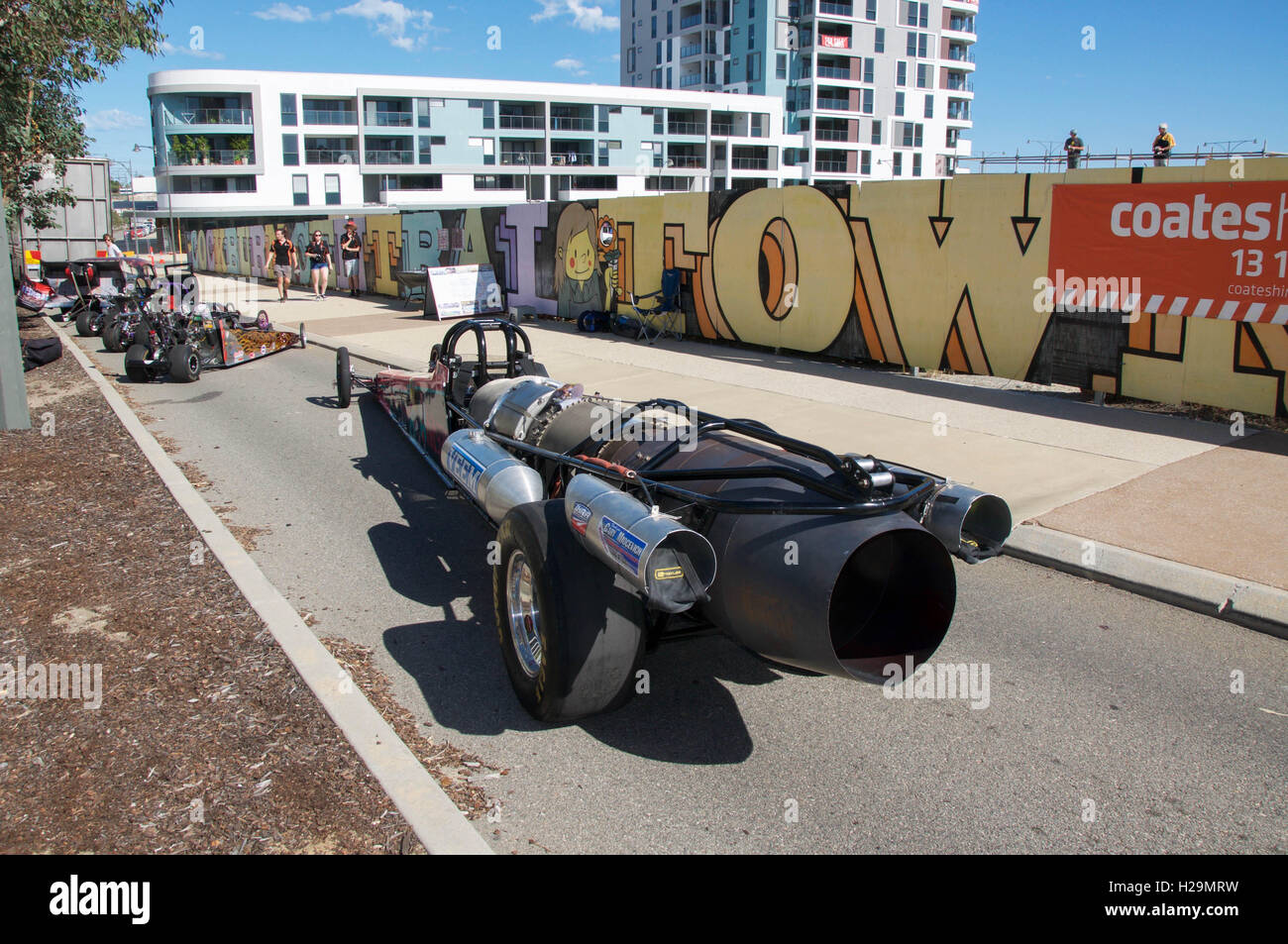 Einzigartige Custom Go-Karts auf dem Display auf dem Billy Cart Race ...