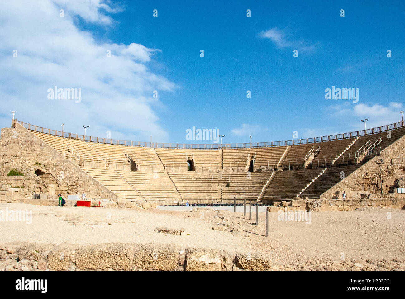 Das römische Amphitheater, Caesarea, Israel Stockfotografie - Alamy