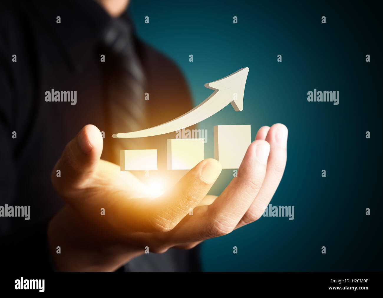 Steigender graph -Fotos und -Bildmaterial in hoher Auflösung – Alamy