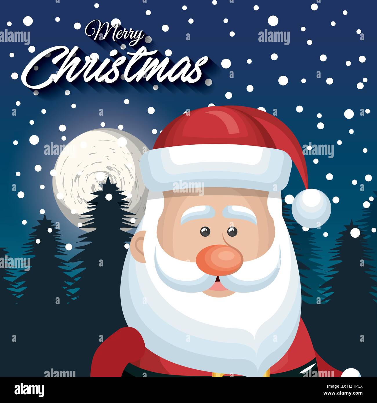 Weihnachtsmann Cartoon Gesicht Weihnachtsmann Cartoon Mit Lustigem