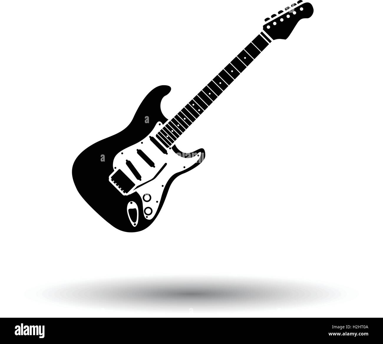 E Gitarre Silhouette Clipart