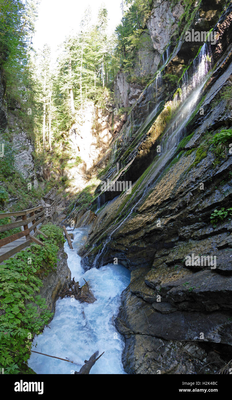 Berchtesgadener Nationalpark Wimbach Klamm Wimbahklamm Wasserfall ...
