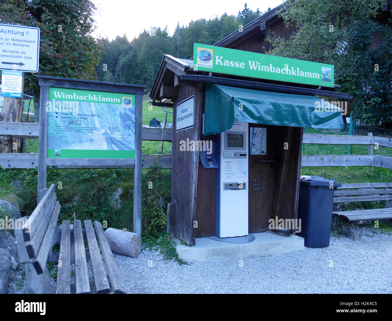 Berchtesgadener Nationalpark Wimbach Klamm Wasserfall Schlucht Canyon ...