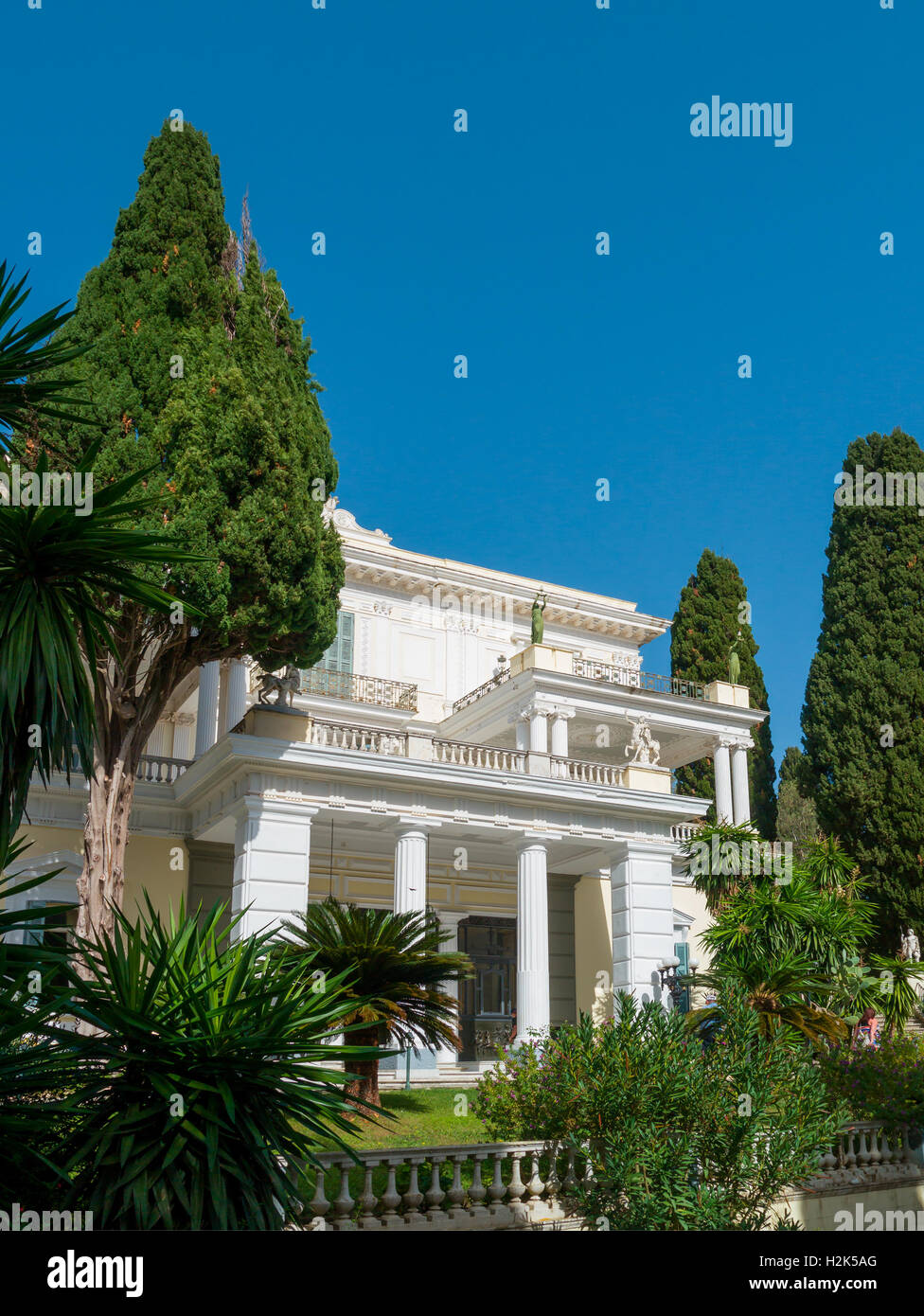 Achillion Palace, Korfu, Griechenland Stockfotografie - Alamy