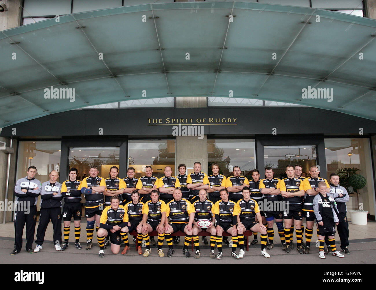 Bllericay Spieler und Trainerstab Line-up für ein Teambild von Pre ...
