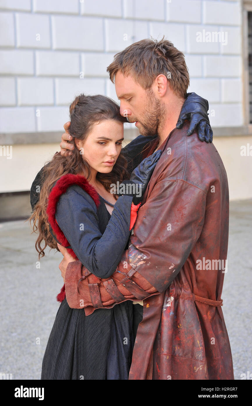 Jindrichuv Hradec, Tschechische Republik. 29. Sep, 2016. Schauspieler ...