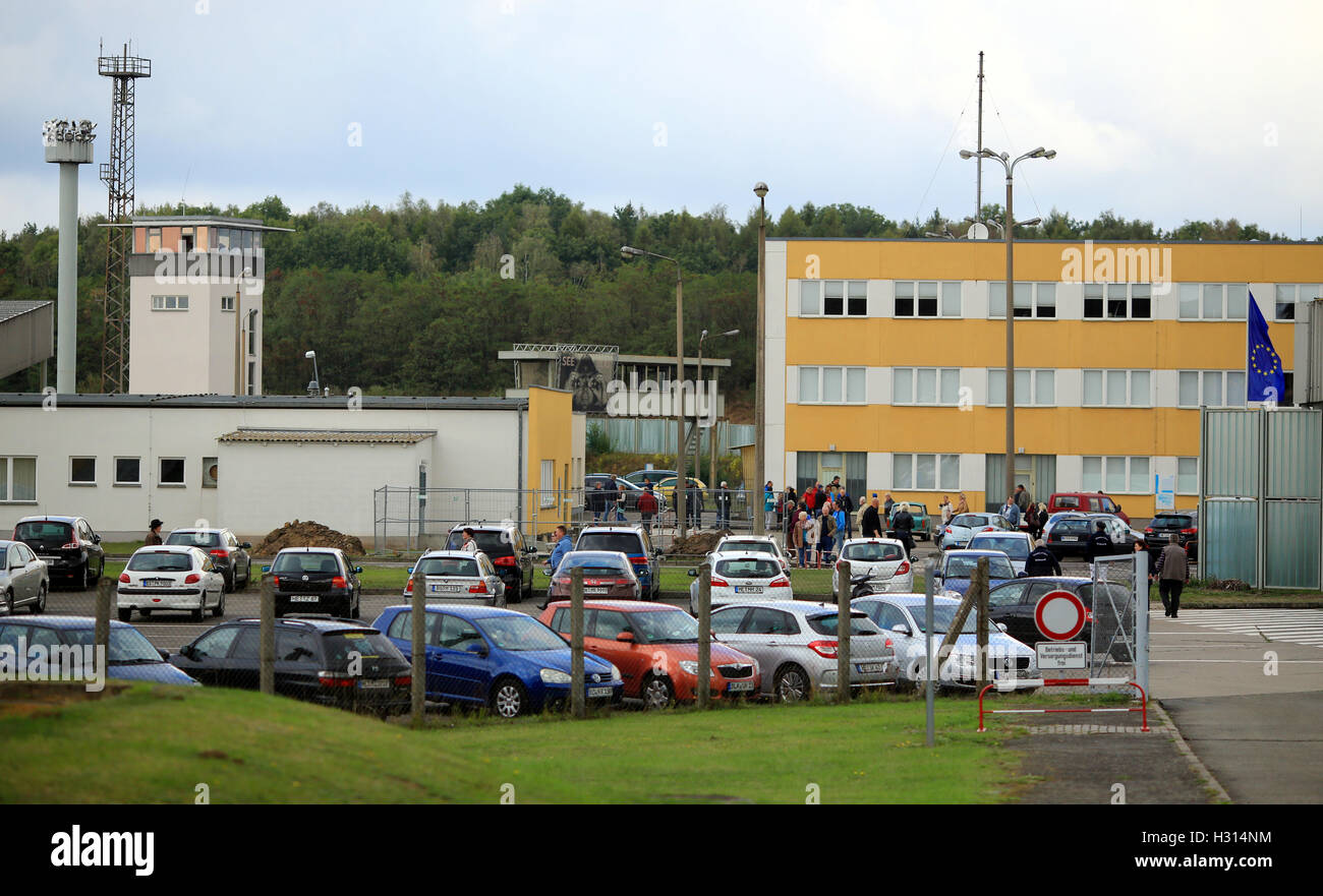 Ein Blick auf die Gedenkstätte deutsche Teilung Marienborn ...